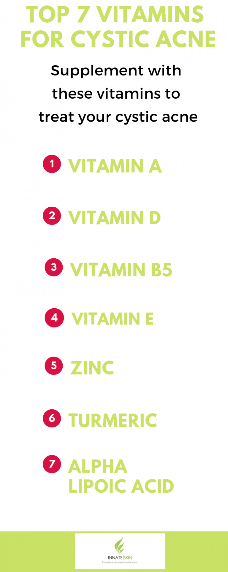 Top 7 Vitamins for Cystic Acne
