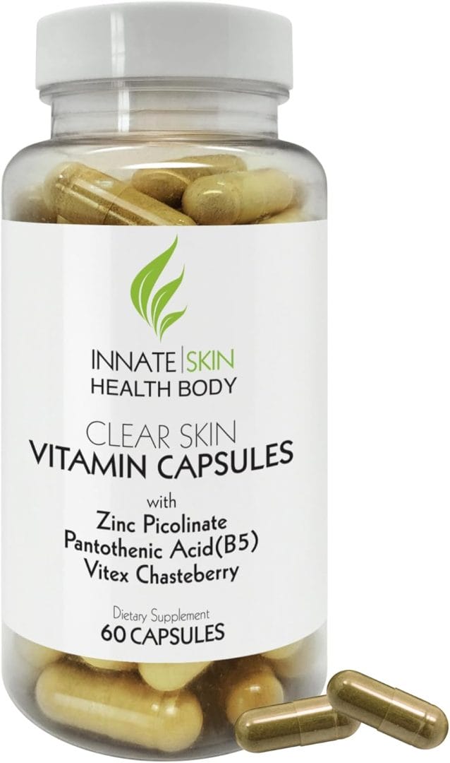 Clear Skin Acne Vitamins with Pantothenic Acid B5, Zinc Picolinate ...